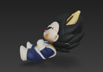 🗿 Labubu Vegeta Saiyan Style - Chibi STL collectible figurine・Free STL ...
