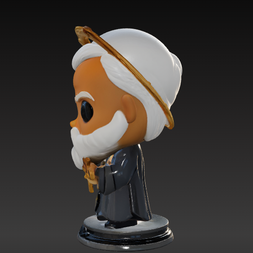 👫 SAINT BENEDICT ABBOT・ OBJ File for 3D printing・Cults
