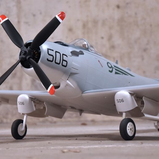 🛩️ Douglas A-1H Skyraider, 1100mm Scale RC Model・ 3D File for 3D ...