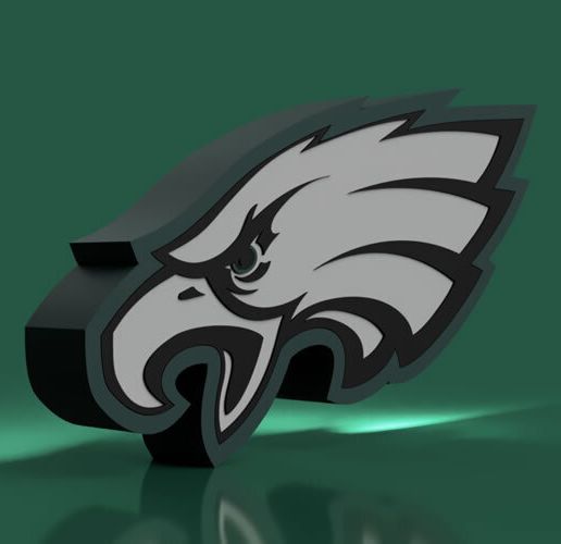 🔦 Philadelphia Eagles Lamp・ STL File for ・Cults