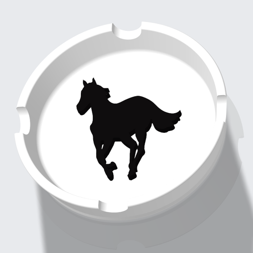 🚬 white pony ashtray- deftones・Free STL File for 3D printing・Cults