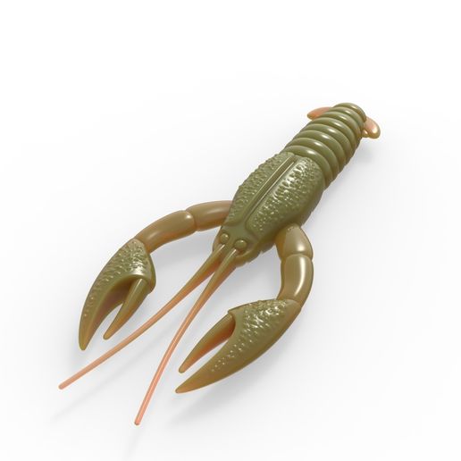 🎣 Soft fishing lure - Crawfish 95mm・ STL File for 3D printing・Cults