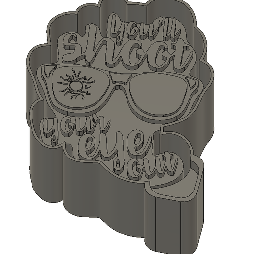 3D file Your shoot your eye out 👁️ ・Template to download and 3D print・Cults