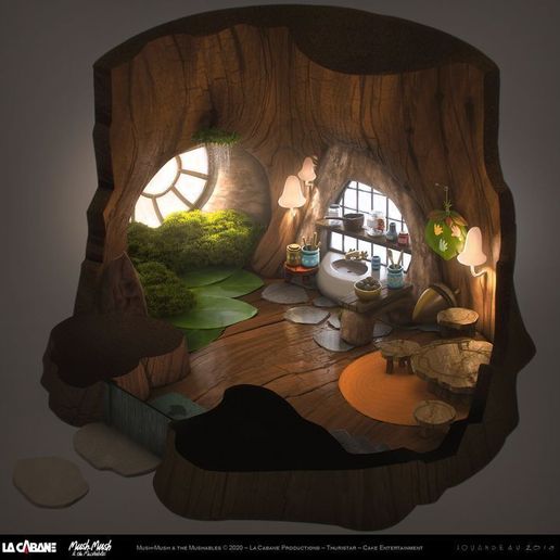 🌳 Tronco Tree house・ STL File for 3D printing・Cults