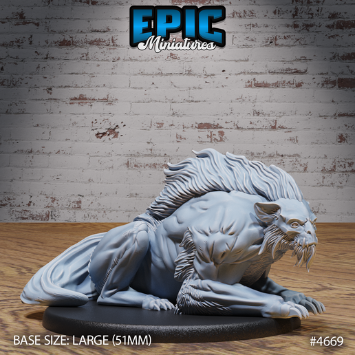 🎲 Warg Beast Lay ‧ DnD Miniature ‧ Tabletop Miniatures ‧ Gaming Monster ...