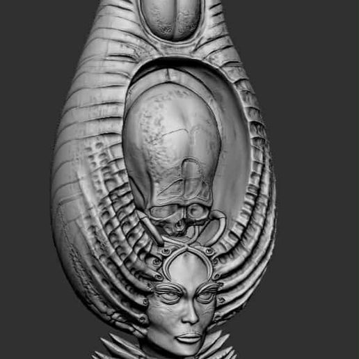 💀 HR Giger's Magician・ STL File for 3D printing・Cults