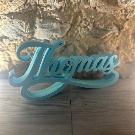 👾 THOMAS WRITTEN NAME・ STL File for 3D printing・Cults