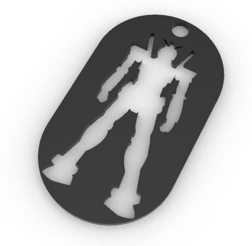 OBJ file Gundam KEYCHAIN 🤖 ・3D printing template to download・Cults