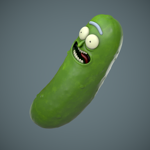 🗿 Pickle Rick・ STL File for 3D printing・Cults