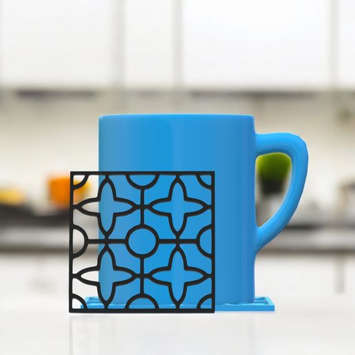 OBJ file Coasters Stylish and Functional, Tea, Coffee, Alcohol 🫖 ・3D ...