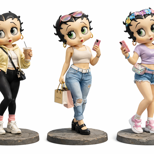 🗿 BETTY BOOP COMPLETE COLLECTION・ STL File for 3D printing・Cults