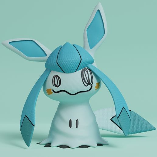 🐉 Pokemon - Mimikyu All Eeveelutions・ STL File for ・Cults