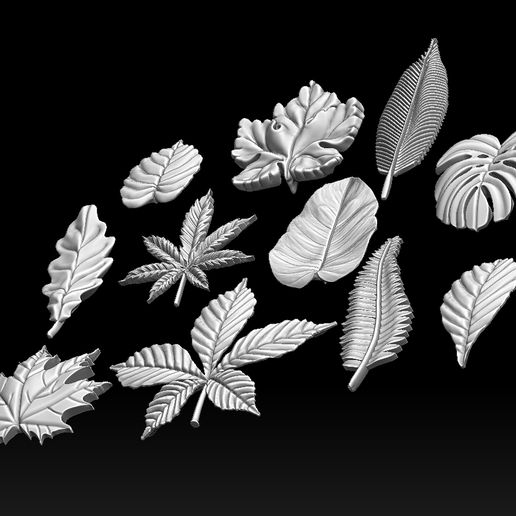 🍁 leaves・ STL File for 3D printing・Cults
