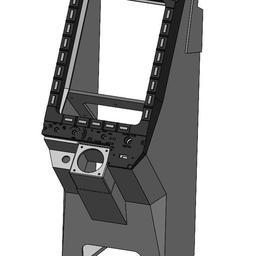 🕹️ F-16 cockpit CDU - Block 70 replica Scale 1:1・ STL File for 3D ...