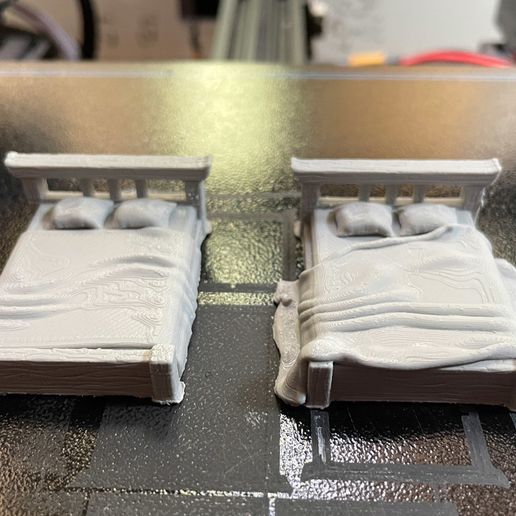 🛏️ Double Bed・Free STL File for ・Cults