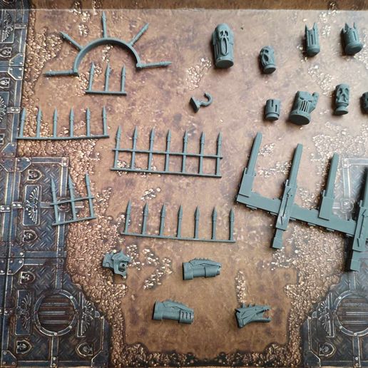 🔫 Chaos Gun Barrels, Exhausts and Spike racks・ 3D File for 3D printing ...