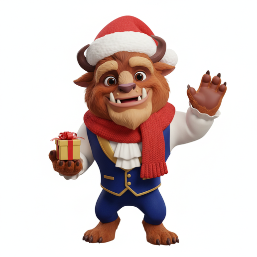 🎄 Festive Beast Christmas 3D Model STL | Disney・ STL File for 3D ...