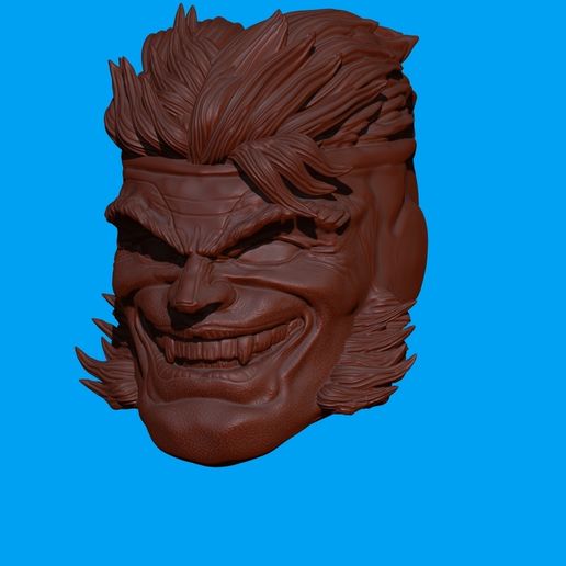 🫵 SABRETOOTH HEAD 10,000 subscribers thank you FROM papitoloco・Free STL ...