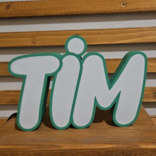🔆 BRIGHT NAME TIM・ STL File for 3D printing・Cults