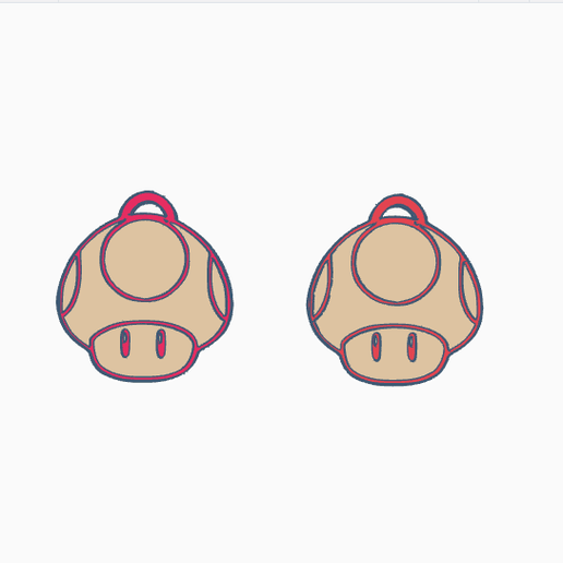 STL file Mushroom ring Mario bross pendant charm 🍄 ・3D print design to ...
