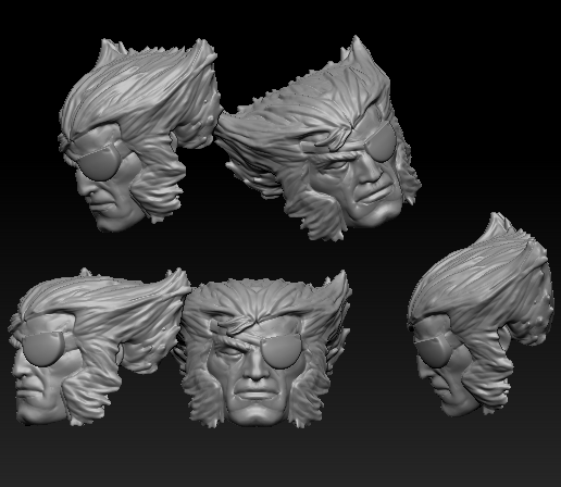 🦸 logan patch wolverine marvel legends head・ STL File for 3D printing・Cults