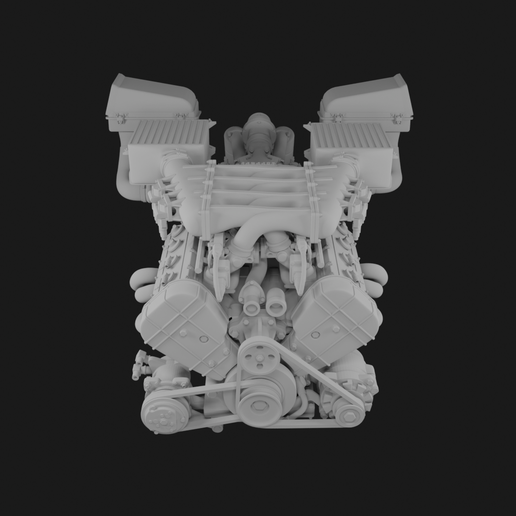 🚗 Ferrari f40 engine・ 3D File for 3D printing・Cults