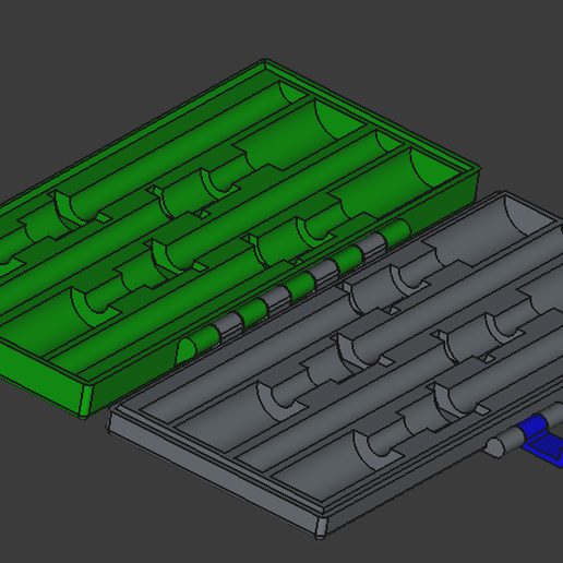 💉 4 Syringe Travel Case・ STL File for 3D printing・Cults