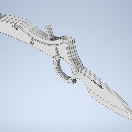 🗡️ Zenless Zone Zero - Hugo Vlad Dagger・Archivo STL para Impresión 3D・Cults