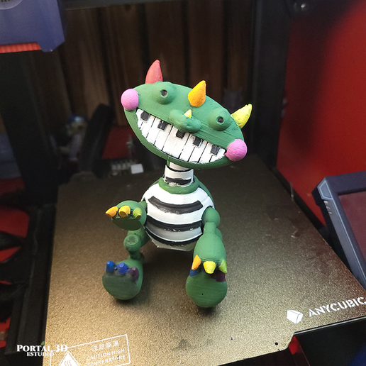 🐱 Pianosaurus / Articulated・ STL File for 3D printing・Cults