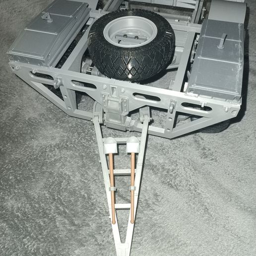 🪖 1/10 RC german Sd.Ah.116 tank transporter trailer・3D Print・Cults