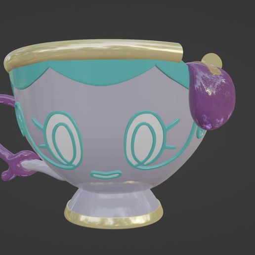 🐉 #0854 Sinistea Lifesize・ STL File for ・Cults