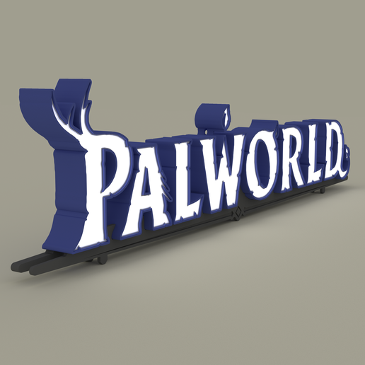 STL file Palworld 3D poster with backlight. 🎮 ・3D print model to ...