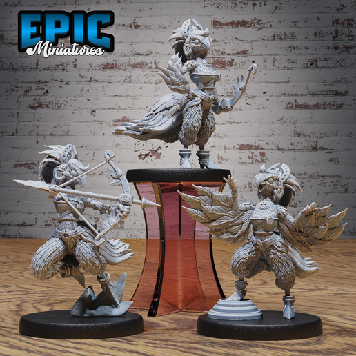 3D file Parrot Bird Folk Female Set ‧ DnD Miniature ‧ Tabletop ...