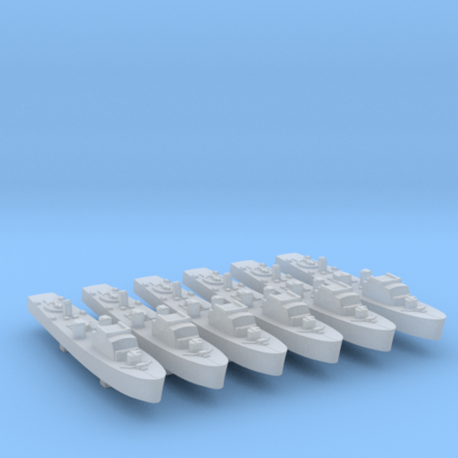 🔫 Fairmile C motor gun boat 1:1200 WW2・ STL File for 3D printing・Cults