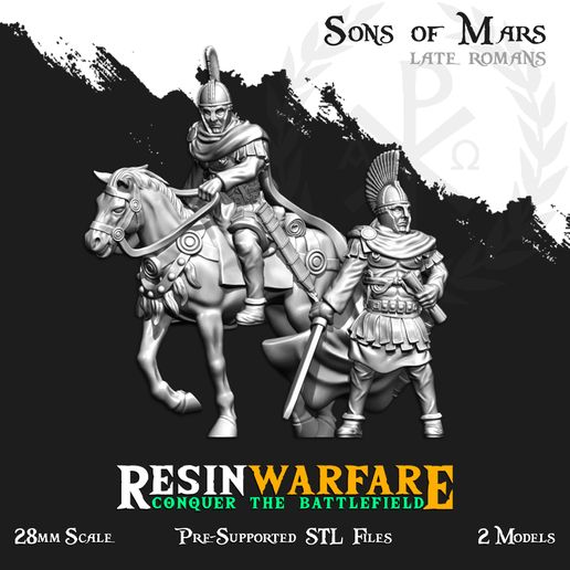 🎲 Late Legatus and Praefectus - Sons of Mars, Late Romans・Archivo 3D ...