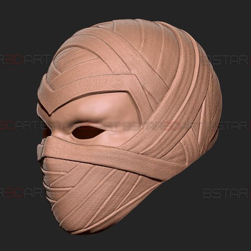 STL file Moon Knight Mask - Marvel Comic helmet - 3D print model・3D ...