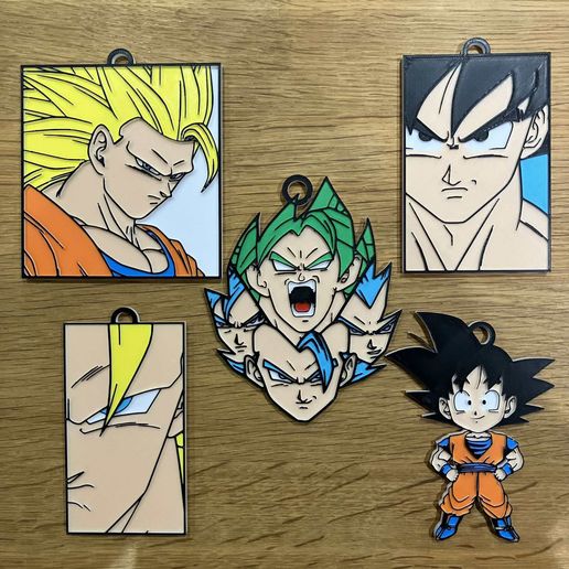 STL file Set of 5 DBZ Ornaments #10 🎬 (3MF)・3D printing model to ...