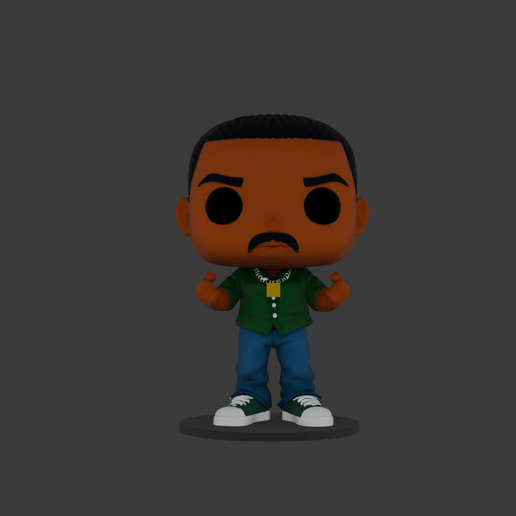 🎮 CJ (Carl Johnson) 3D Model – GTA: San Andreas・ STL File for 3D ...