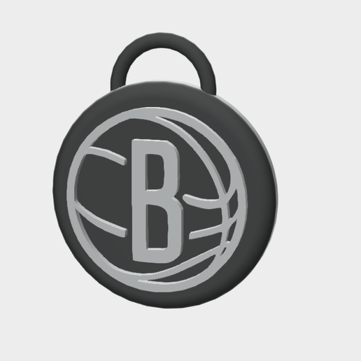 🔑 Key ring Brooklyn Nets (NBA)・Free STL File for 3D printing・Cults