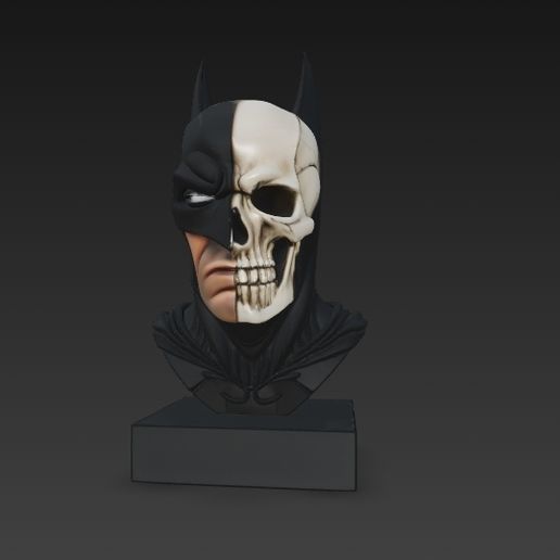💀 Batman Skeleton Bust – Dark Gothic Collectible 3D Printable ...