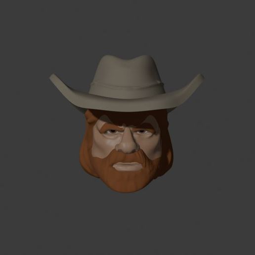 💭 CHUCK NORRIS HEAD wwf hasbro figures・ STL File for 3D printing・Cults