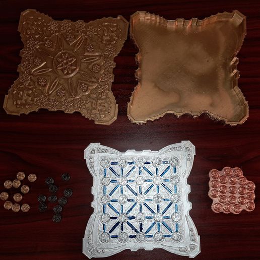 ♟ Alquerque・ STL File for 3D printing・Cults