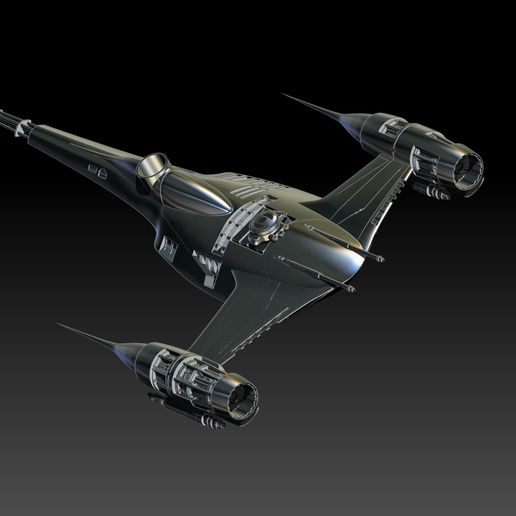 👽 Naboo Starfighter Mandalorian Custom・ STL File for ・Cults