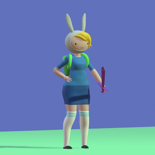 🍰 Adventure time fionna・ STL File for ・Cults