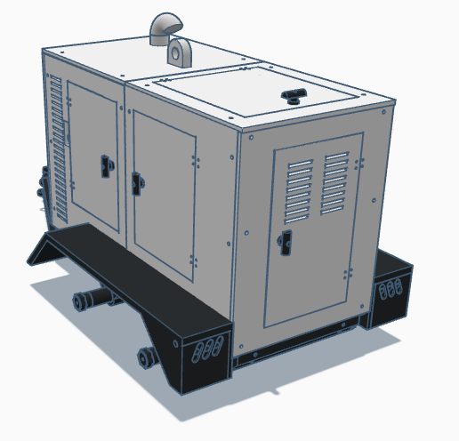 🚐 10th Scale Generator Trailer Functional Doors LiPo Charger・ 3D File ...