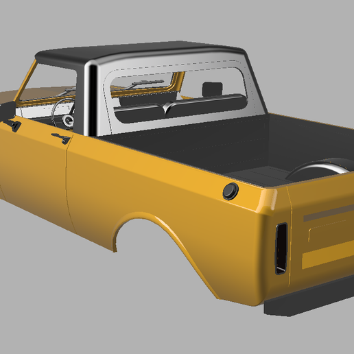👽 International Harvester Scout Traveler RC Body・ STL File for 3D ...
