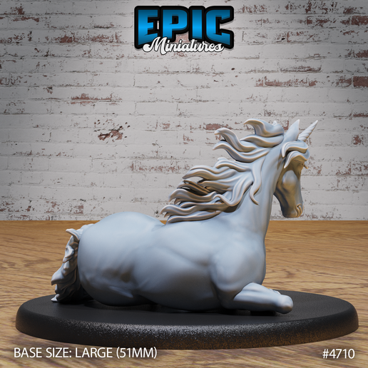🦄 Unicorn Classic Resting ‧ DnD Miniature ‧ Tabletop Miniatures ...