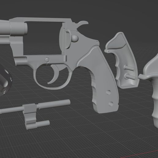 🔫 REVOLVER Gun COLT in Parts Detailed for 3D Print・ STL File for 3D ...