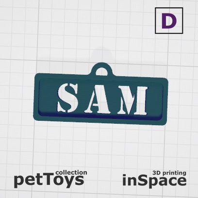 Free STL file Pet - Dog - Tag - Sam - Classic - Customized - 🐕 ・3D ...