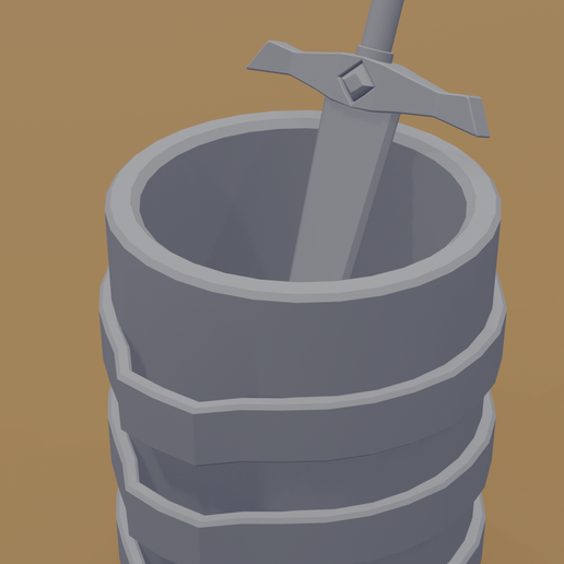 🗡️ Decorative Fantasy Sword Bucket - 3D Print・Free 3D File for 3D ...